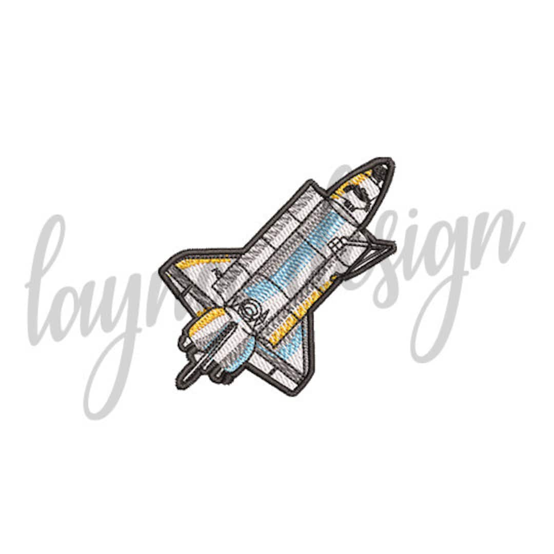 2 Sizes NASA Space Shuttle Design - Machine Embroidery Design File ...