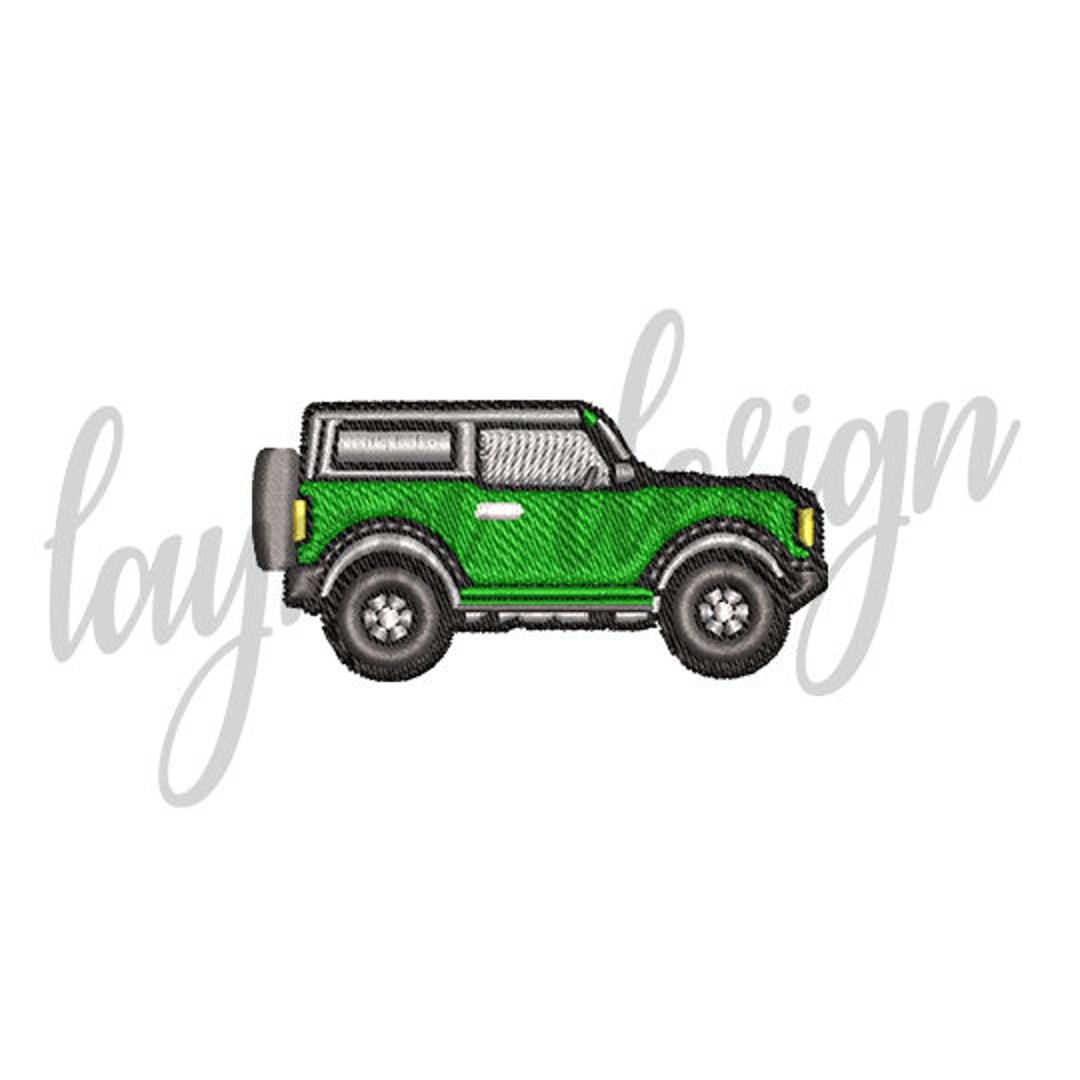 2 Sizes Offroad Car Design - Machine Embroidery Design File / Digital ...