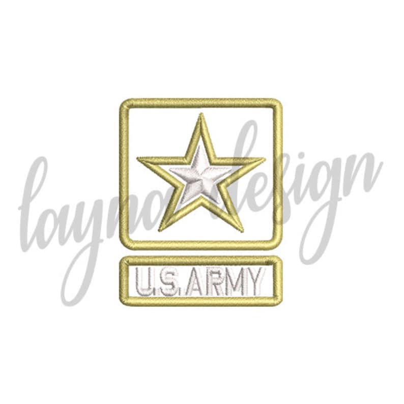 3 Sizes US Army Logo - Machine Embroidery Design File / Digital File - Etsy