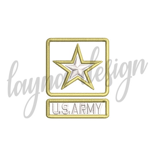 3 Sizes US Army Logo - Machine Embroidery Design File / Digital File - Etsy