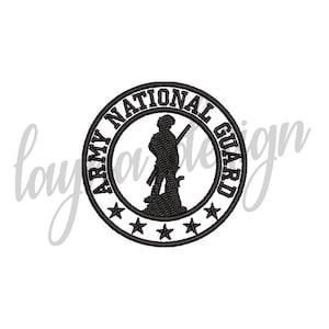 3 Sizes Army National Guard Logo - Machine Embroidery Design File ...