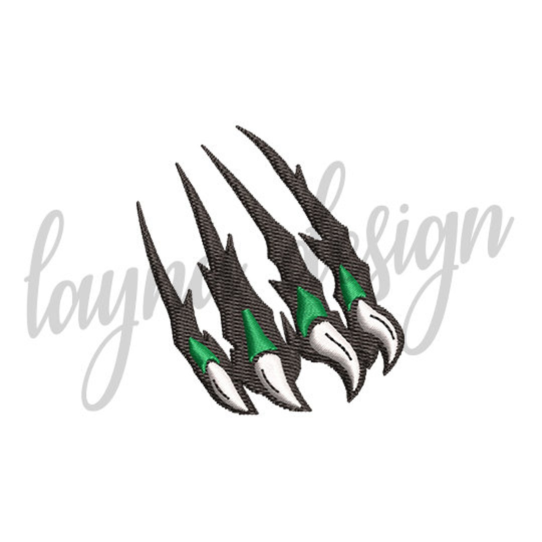3 Sizes Monster Claws Design - Machine Embroidery Design File / Digital ...
