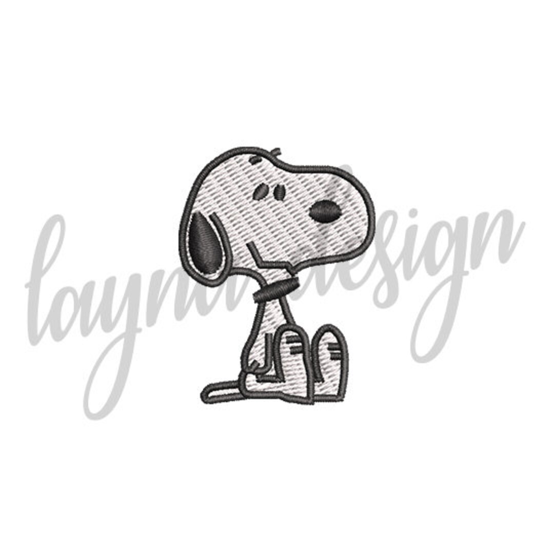 2 Sizes Snoopy Design - Machine Embroidery Design File - Etsy