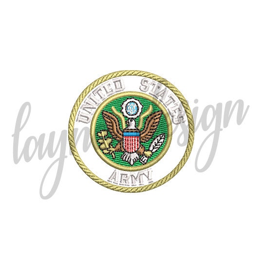 3 Sizes US Army Logo - Machine Embroidery Design File / Digital File - Etsy