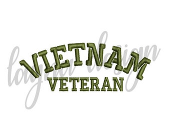 Vietnam Veteran Embroidery Design - Etsy