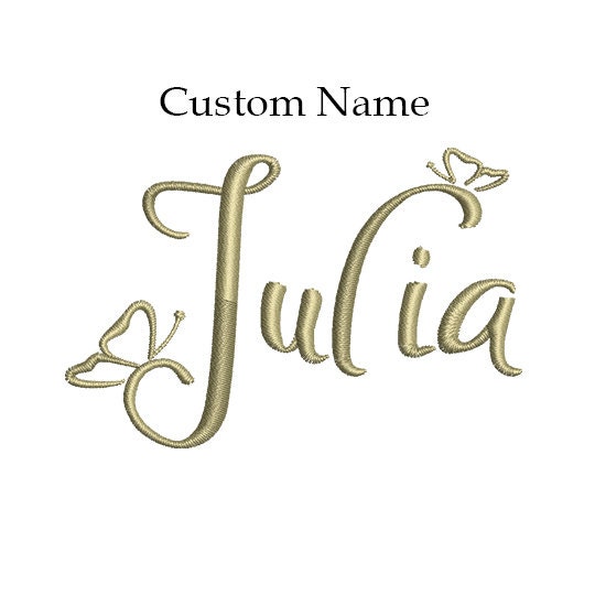 Custom Name Digitizing Machine Embroidery Design File - Etsy