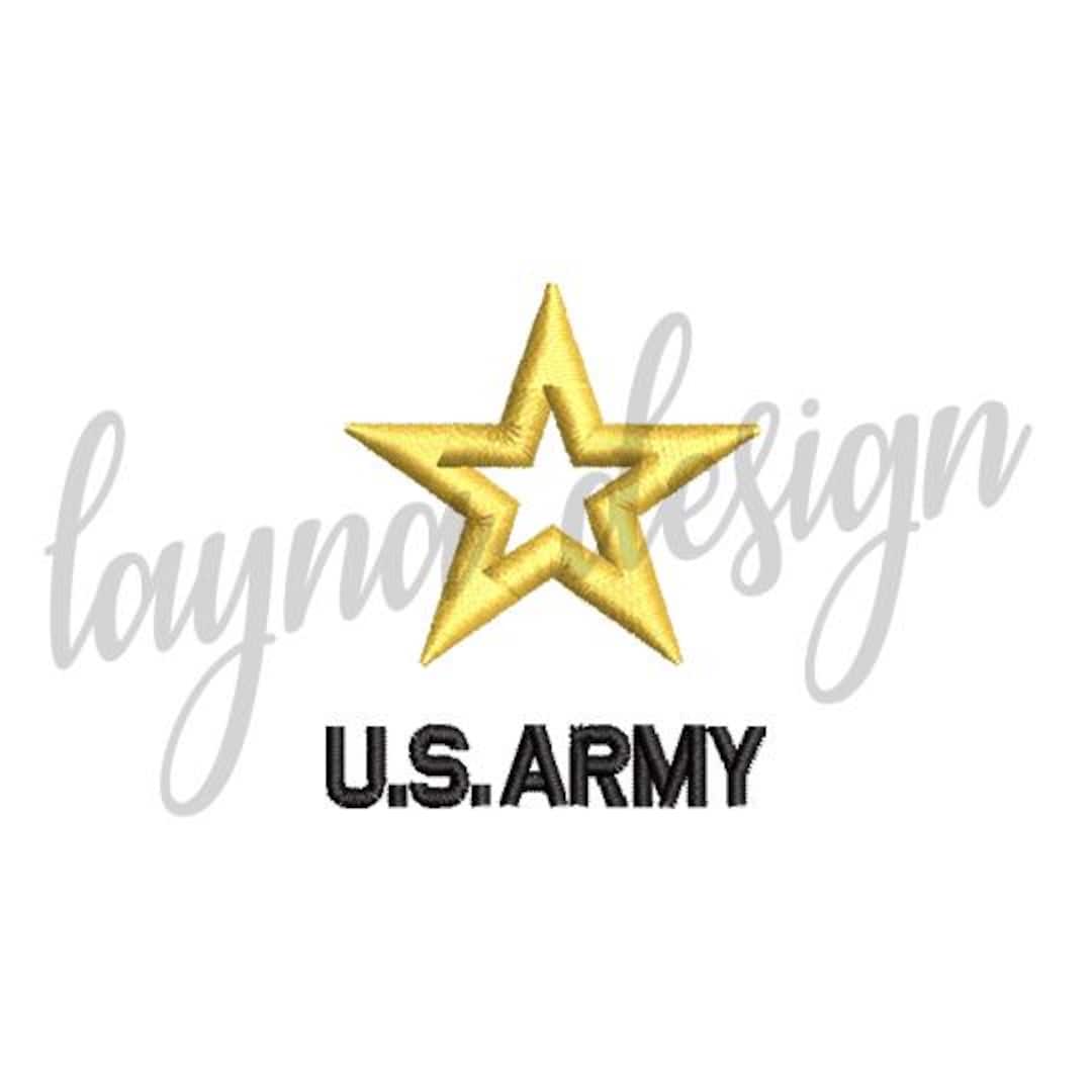 4 Sizes US Army Star Logo - Machine Embroidery Design File / Digital ...
