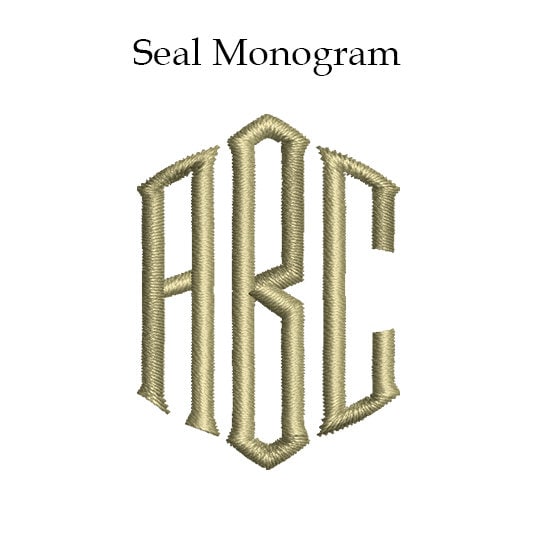 Custom Monogram 3 Letters Digitizing Machine Embroidery Design File ...