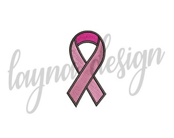Instant Download Pink Ribbon Logo Embroidery Design Machine - Etsy