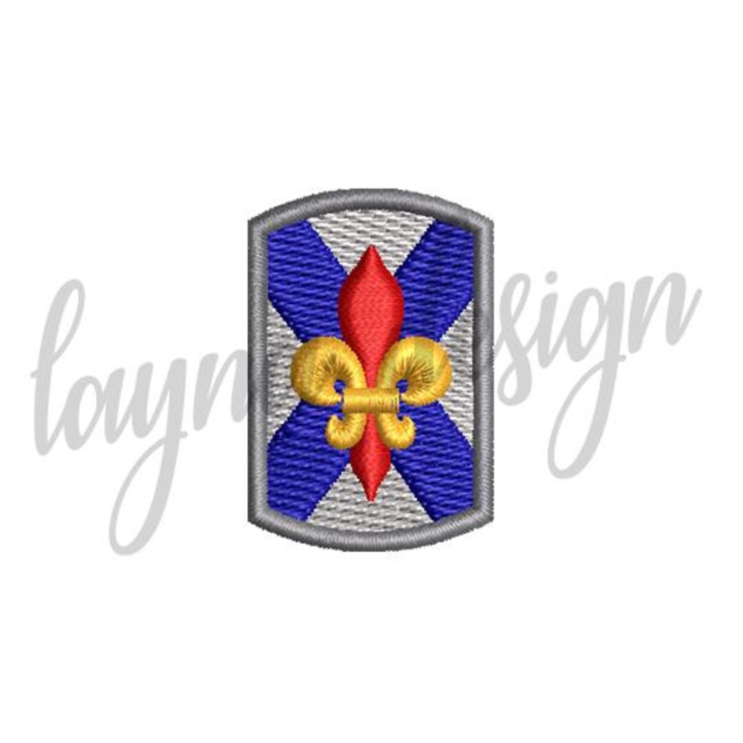 4 Sizes 256th Infantry Brigade Logo - Machine Embroidery Design File ...