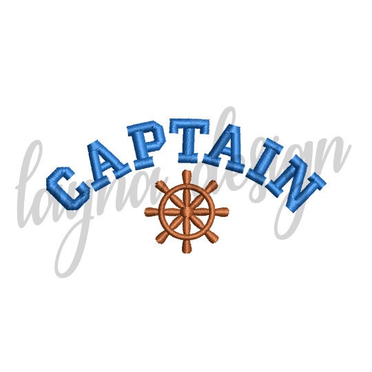 4 Sizes Captain Wheel Design Machine Embroidery Design File - Etsy