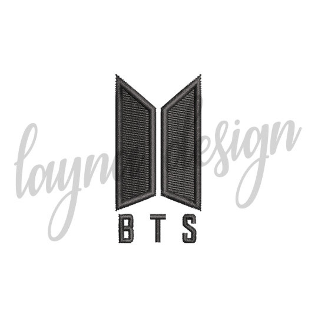 3 Sizes BTS Logo - Machine Embroidery Design File - Etsy