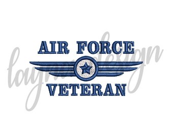 Air Force Embroidery Design, Air Force Embroidery File, Military ...