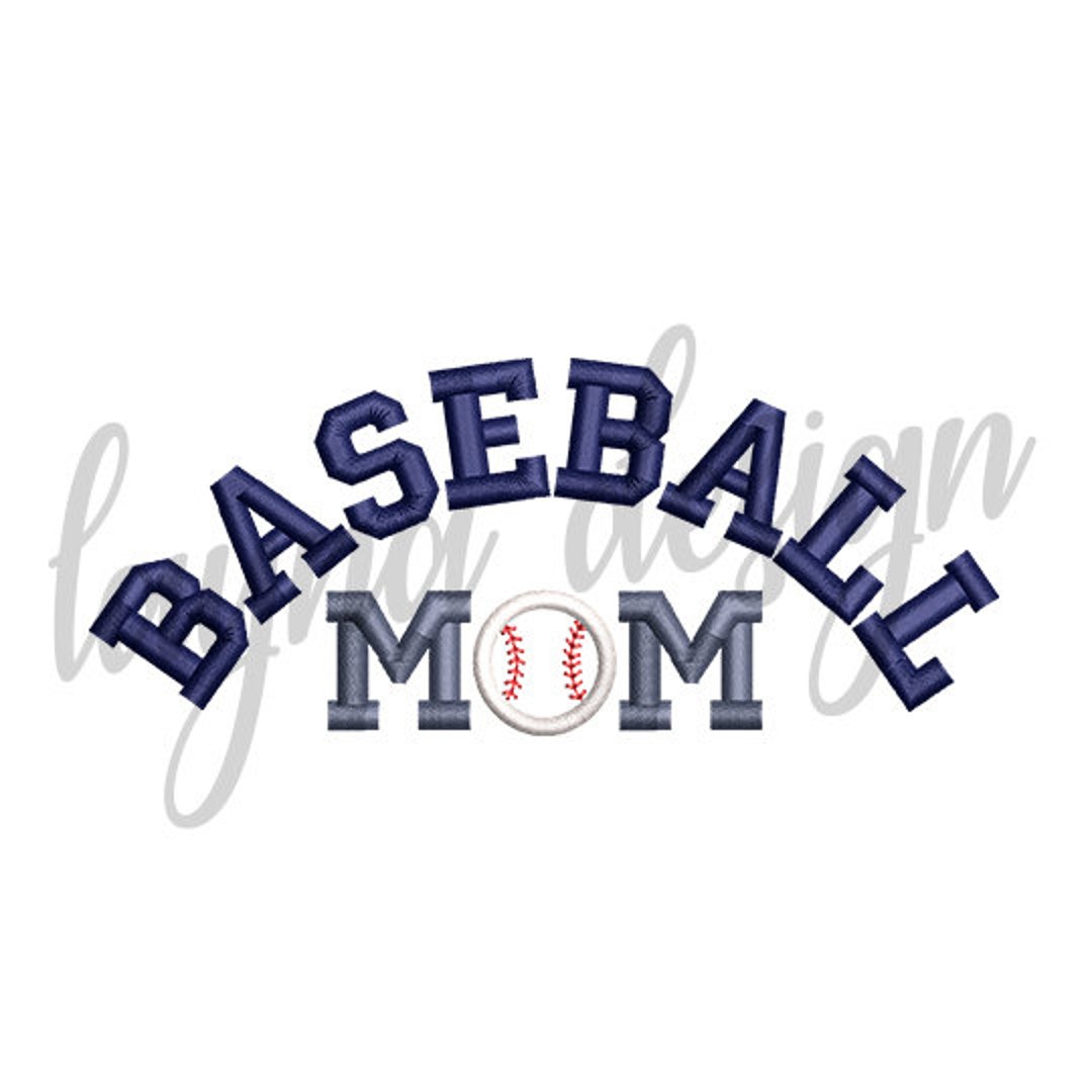 Baseball Mom Embroidery Design: 6 Sizes (digital Download) - Etsy