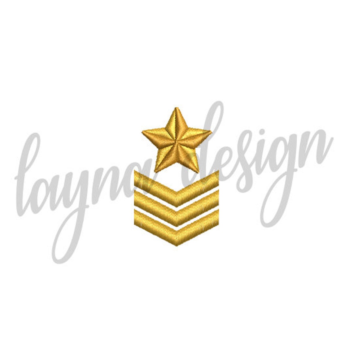 3 Sizes Military Rank - Machine Embroidery Design File / Digital File ...