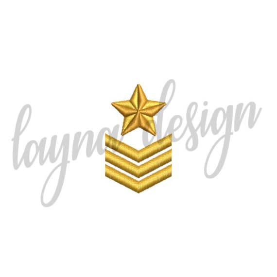3 Sizes Military Rank Machine Embroidery Design File - Etsy