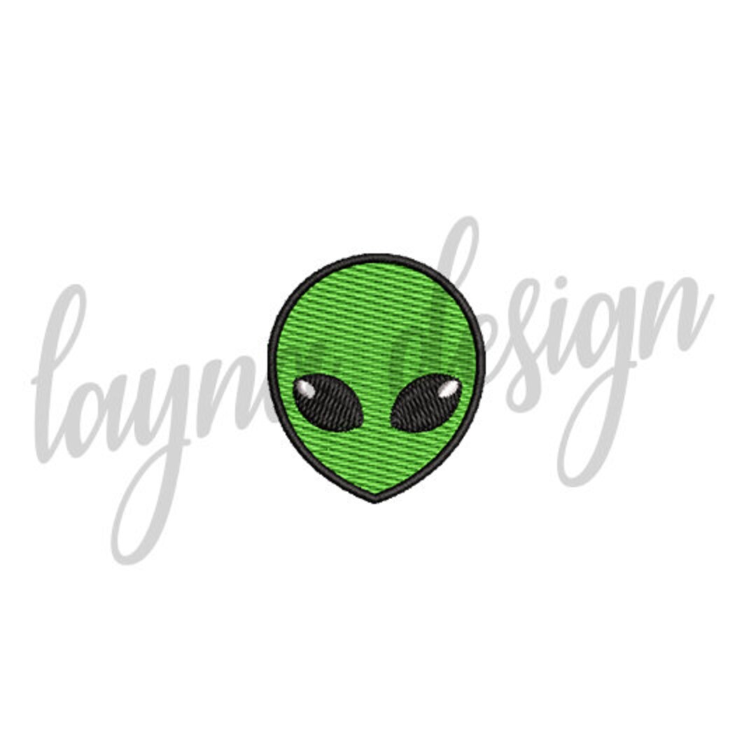 3 Sizes Alien Face - Machine Embroidery Design File - Etsy