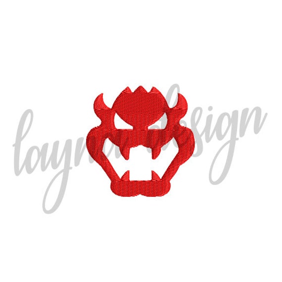 4 Sizes Bowser Machine Embroidery Design File | Etsy