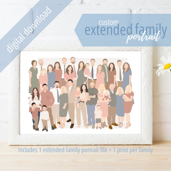 Extended Family Portrait - Etsy