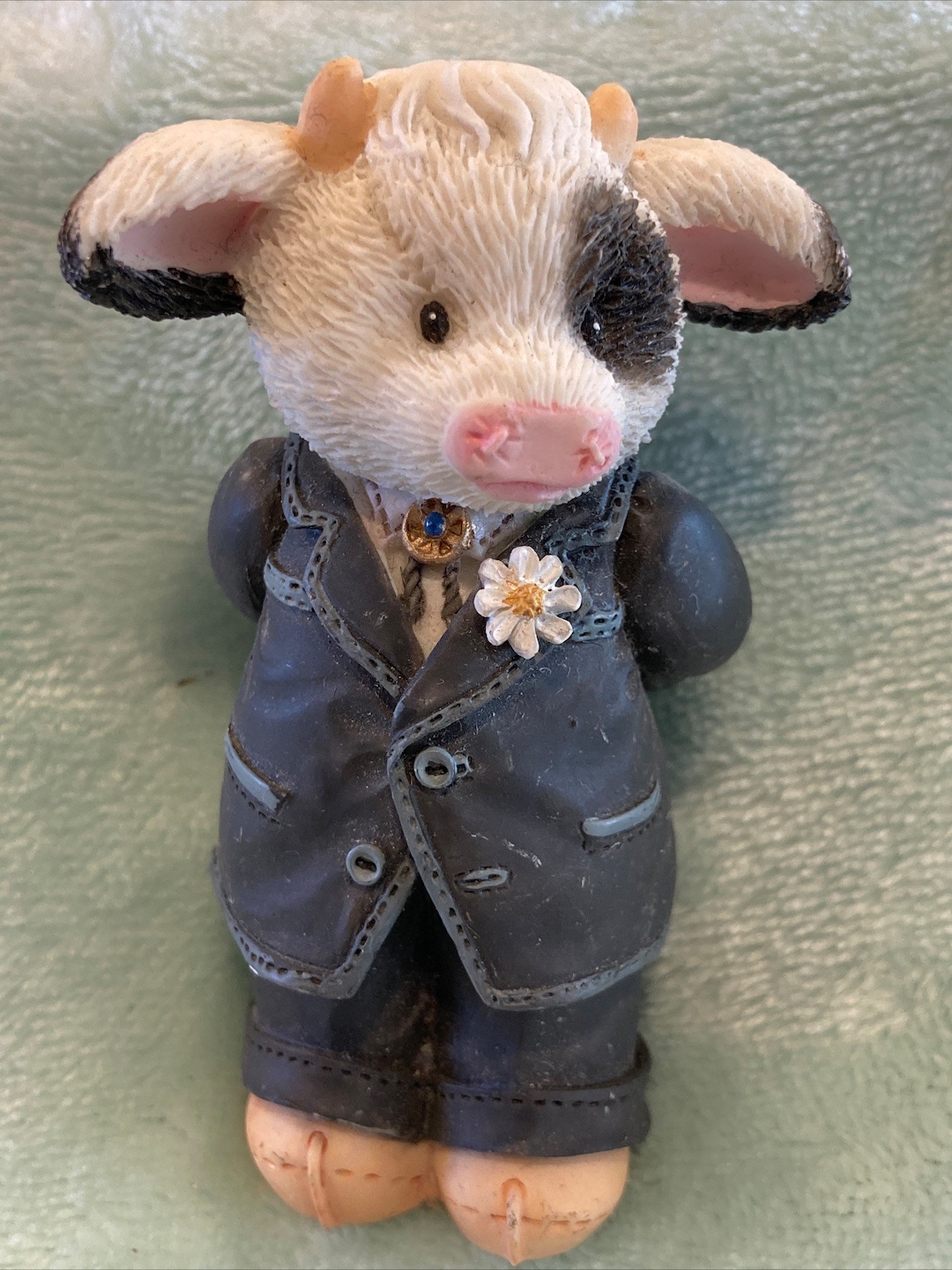 Marys Moo Moos Cows Best Bull Figurine No Box 1995 167525 Black Suit - Etsy