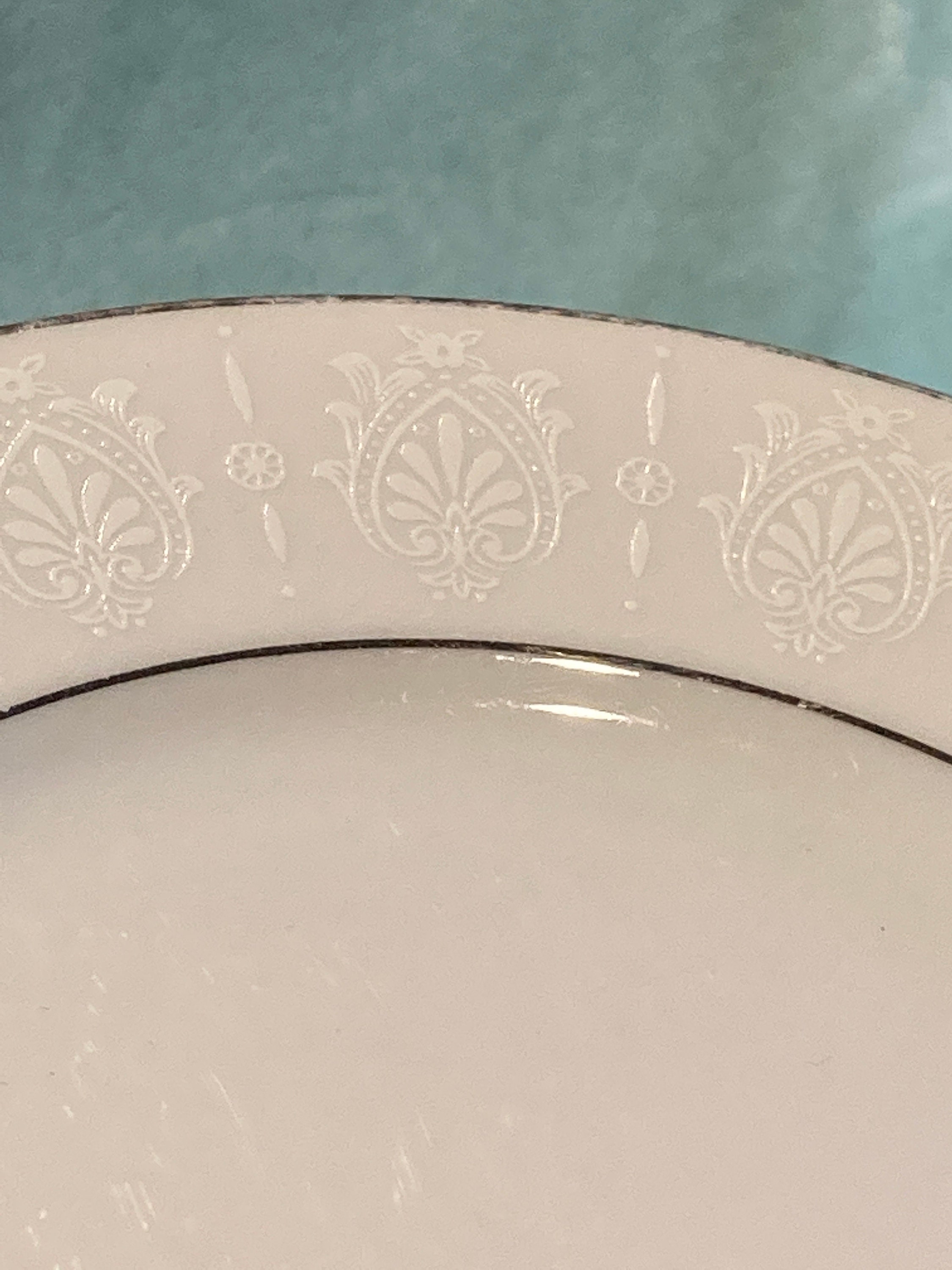 Vtg Set of 4 Crown Empire Fine China Princess Pattern Bread Dessert ...