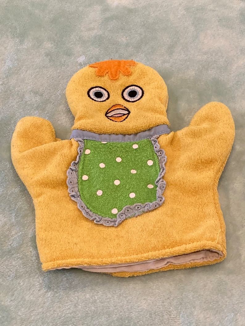 Avon Tiny Tillia Set of 3 Elephant Dog Duck Puppet Washcloths CUTE!!! 9 ...