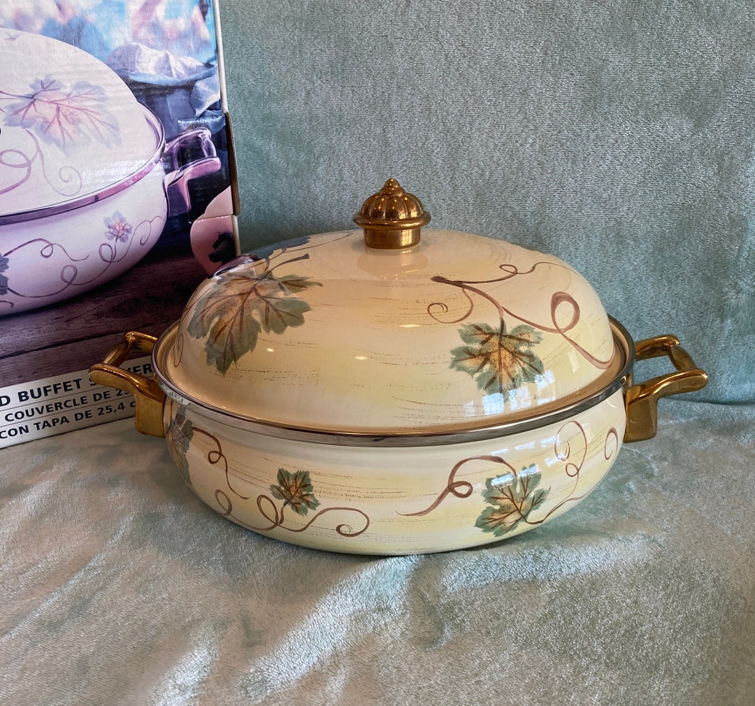NIB 10" Covered Buffet Server Philippe Richard Collection Carbon Steel ...