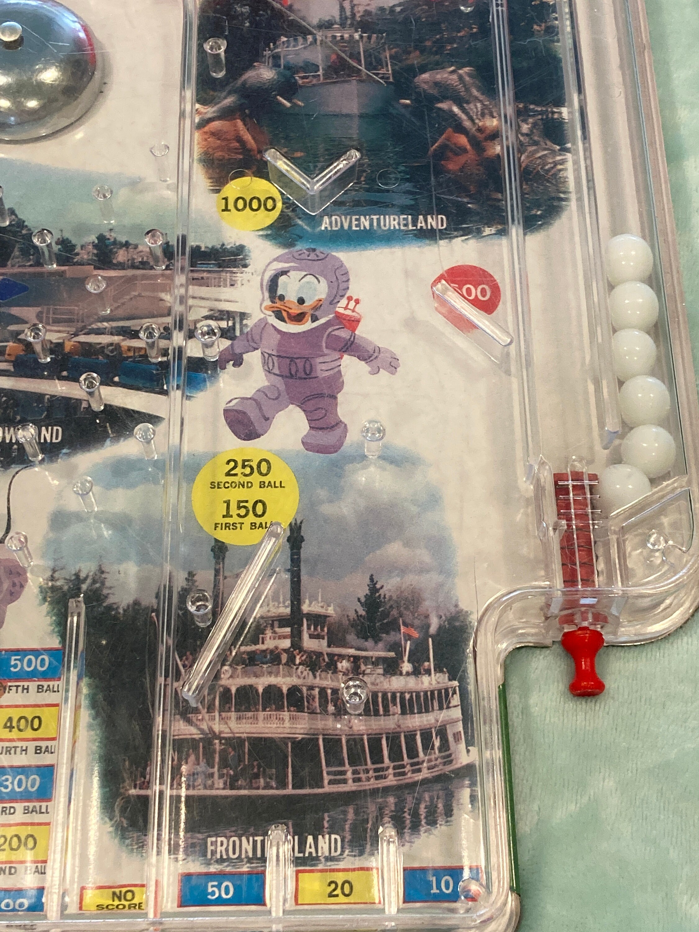 Disneyland Walt Disney Vintage Pinball Tabletop Game by Wolverine Toys ...