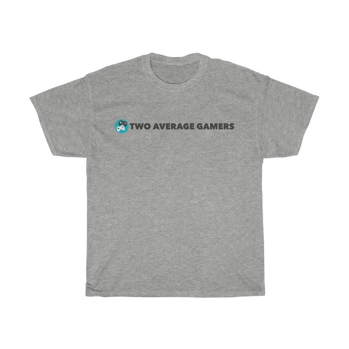 Two Average Gamers Banner Logo T-shirt | Video Gamer Swag, Unisex Tee ...