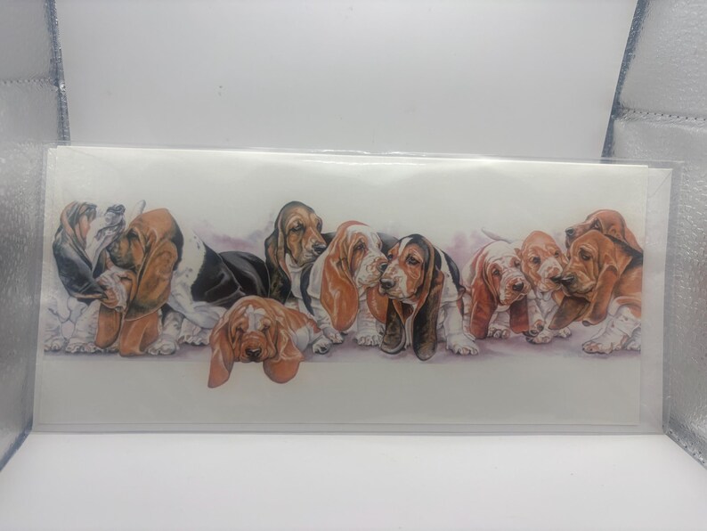 Basset Hound 4 Pack Cards - Etsy