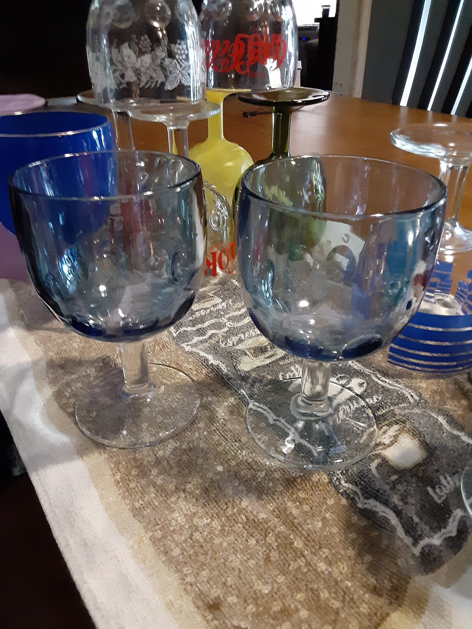 Vintage Thumbprint Goblets-choose 1 - Etsy