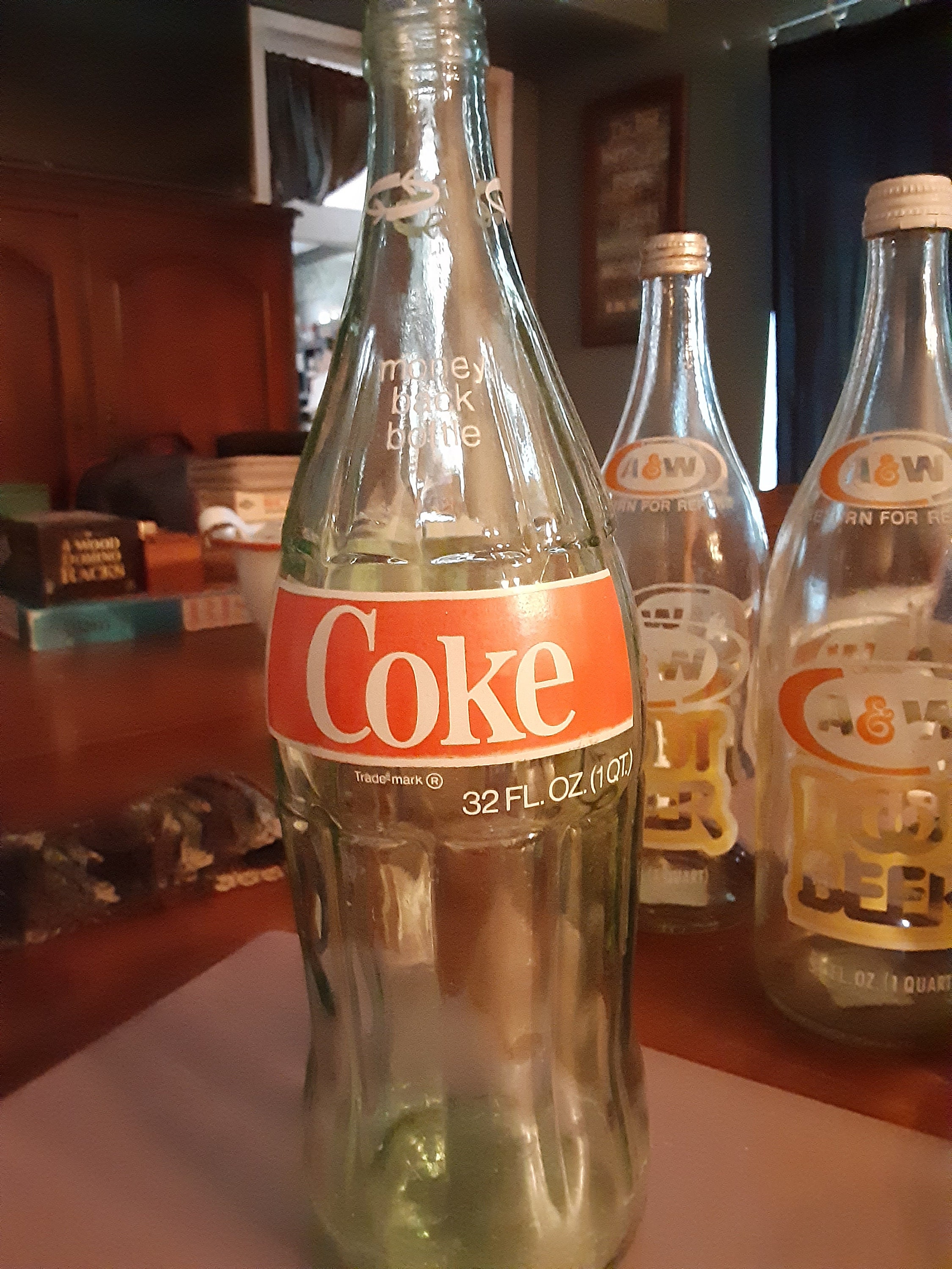 Vintage Coke Quart Bottle - Etsy