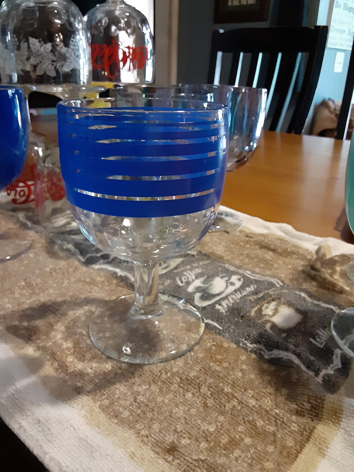 Vintage Thumbprint Goblets-choose 1 - Etsy