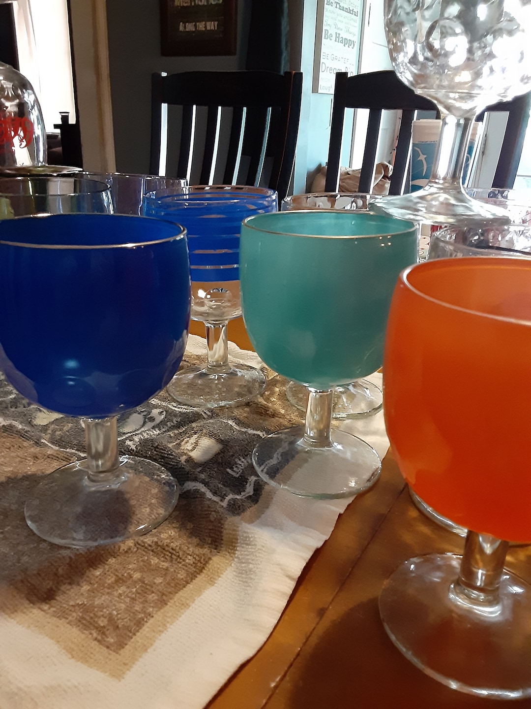 Vintage Thumbprint Goblets-choose 1 - Etsy