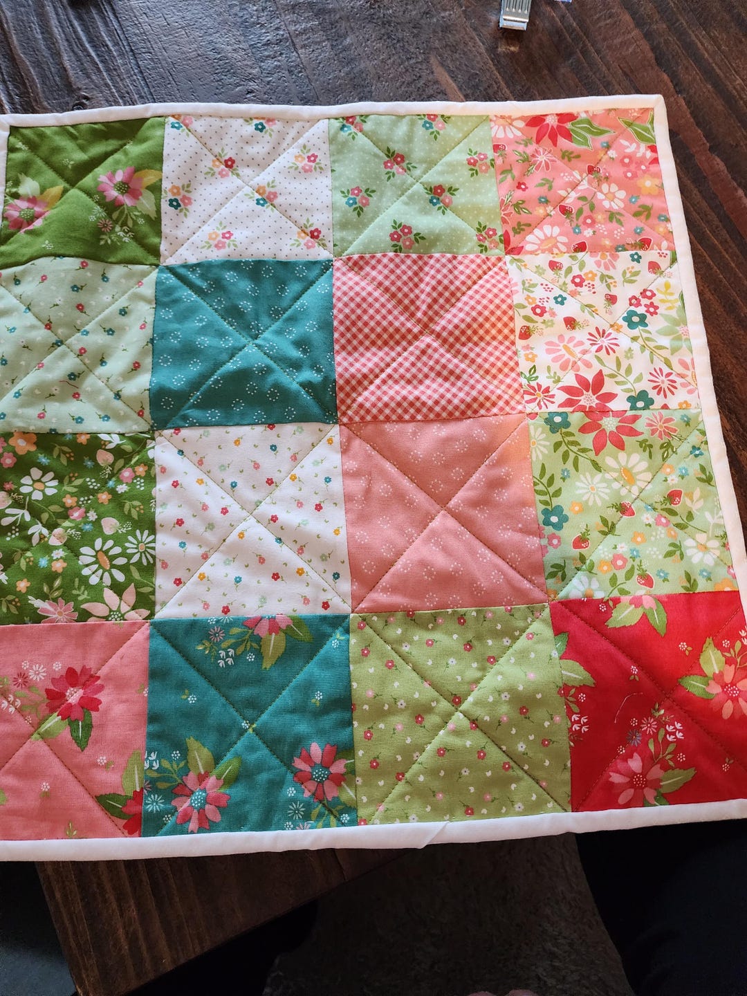 Spring Table Topper. 16 Inch Sq. - Etsy