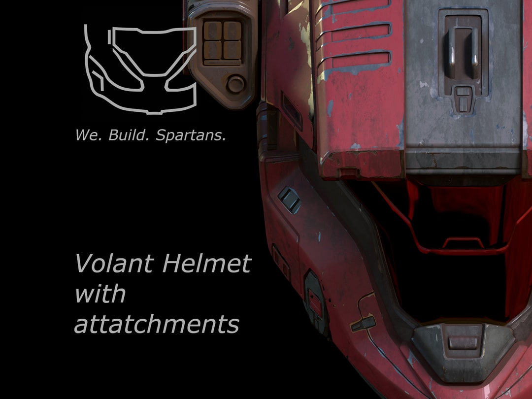 Volant Helmet With Attachments 3d Print File Etsy
