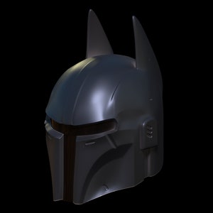 Bat Mando Helmet 3d Print File - Etsy