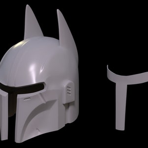 Bat Mando Helmet 3d Print File - Etsy