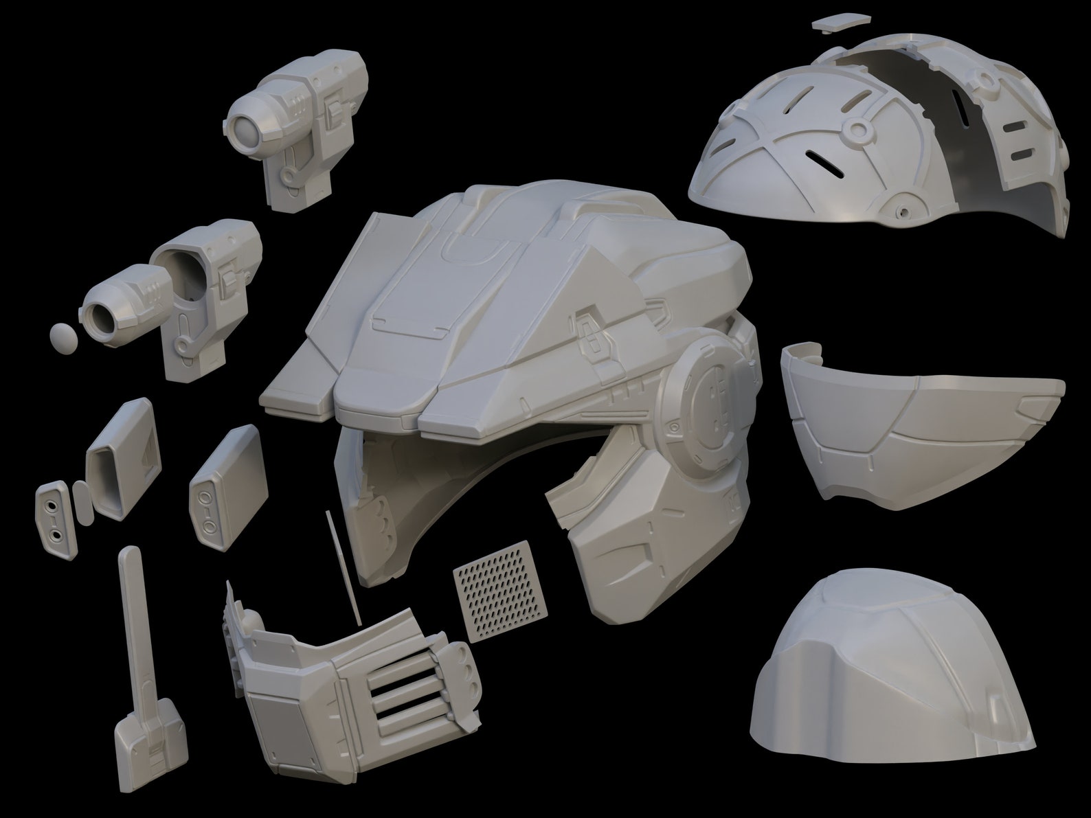 Pro Series Arger Helmet 3d Print File - Etsy