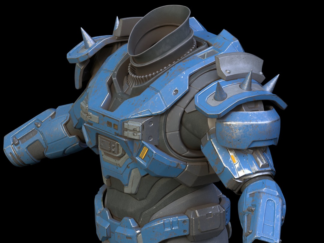 Full Metal Shoulder Pad 3d Print File - Etsy