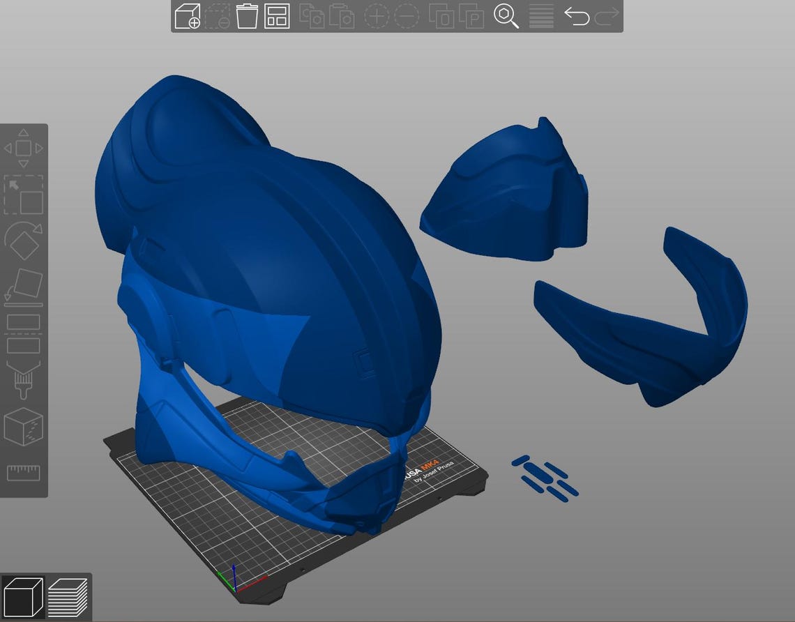 Helioskrill Helmet With Attachment 3d Print File - Etsy