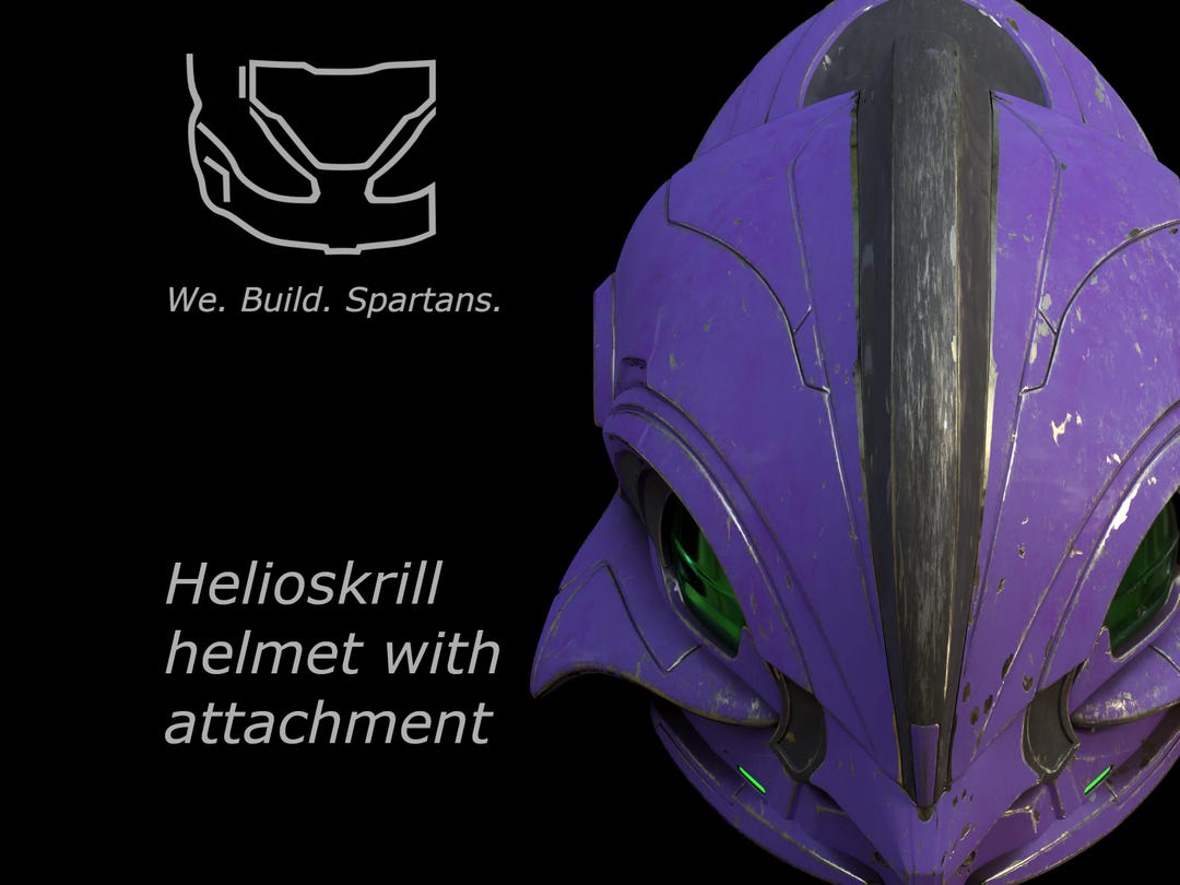Helioskrill Helmet With Attachment 3d Print File - Etsy
