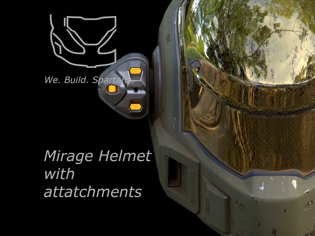 Mirage Helmet With Attachments 3d Print File - Etsy
