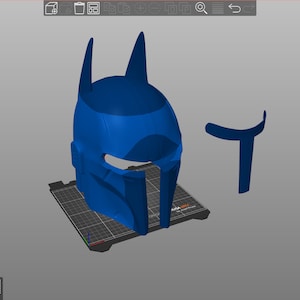 Bat Mando Helmet 3d Print File - Etsy