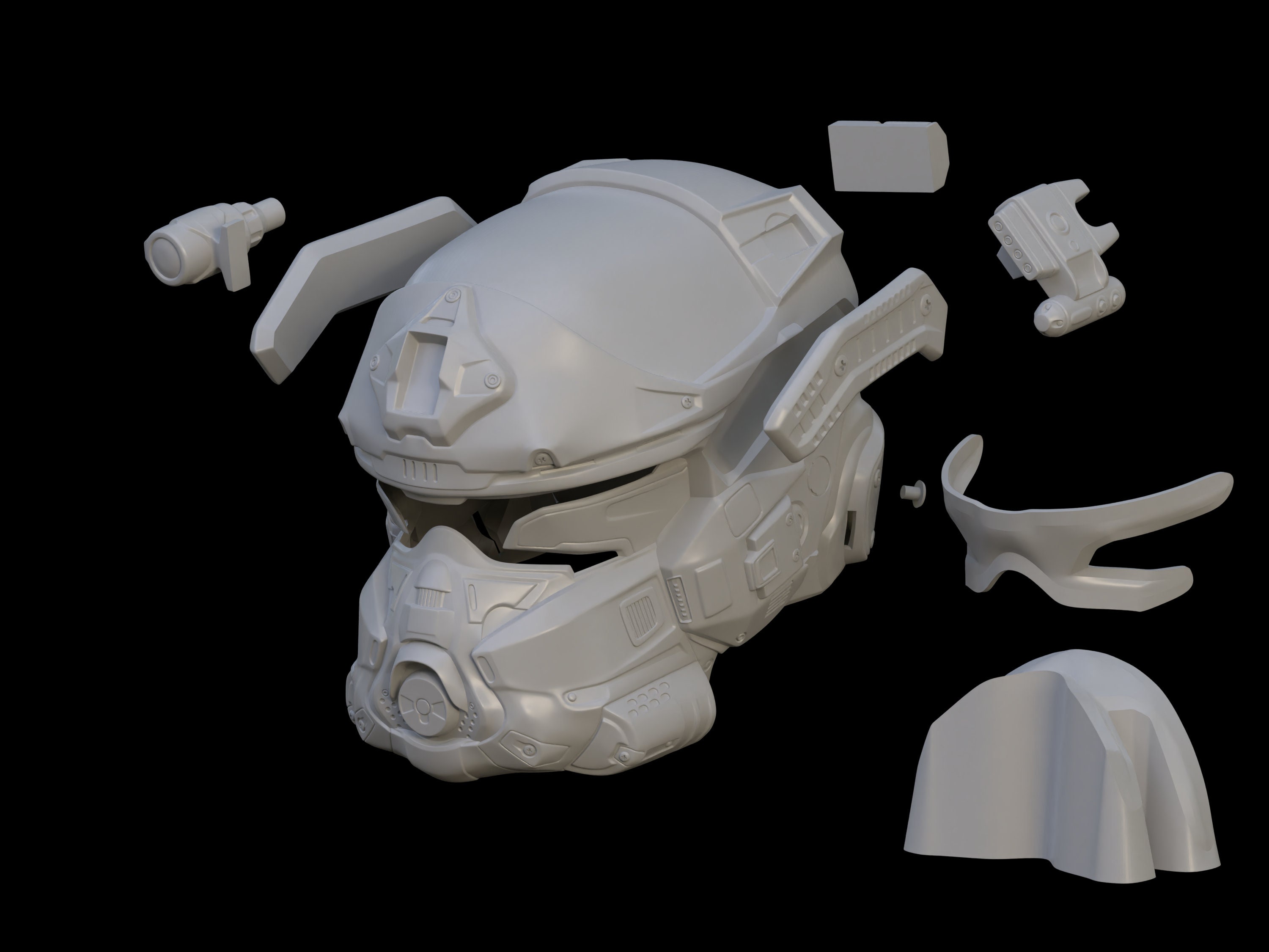 Grapple Pilot Helmet 3d Print File - Etsy