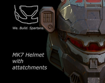 ODST Helmet With Attachments 3d Print File - Etsy