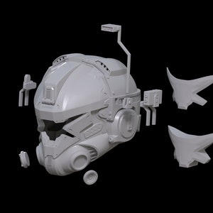BR Pilot Helmet 3d Print File - Etsy