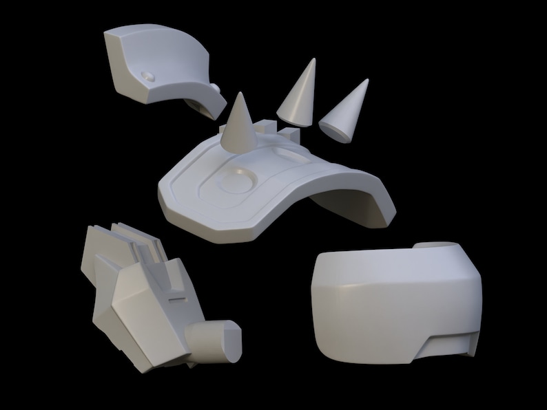 Full Metal Shoulder Pad 3d Print File - Etsy