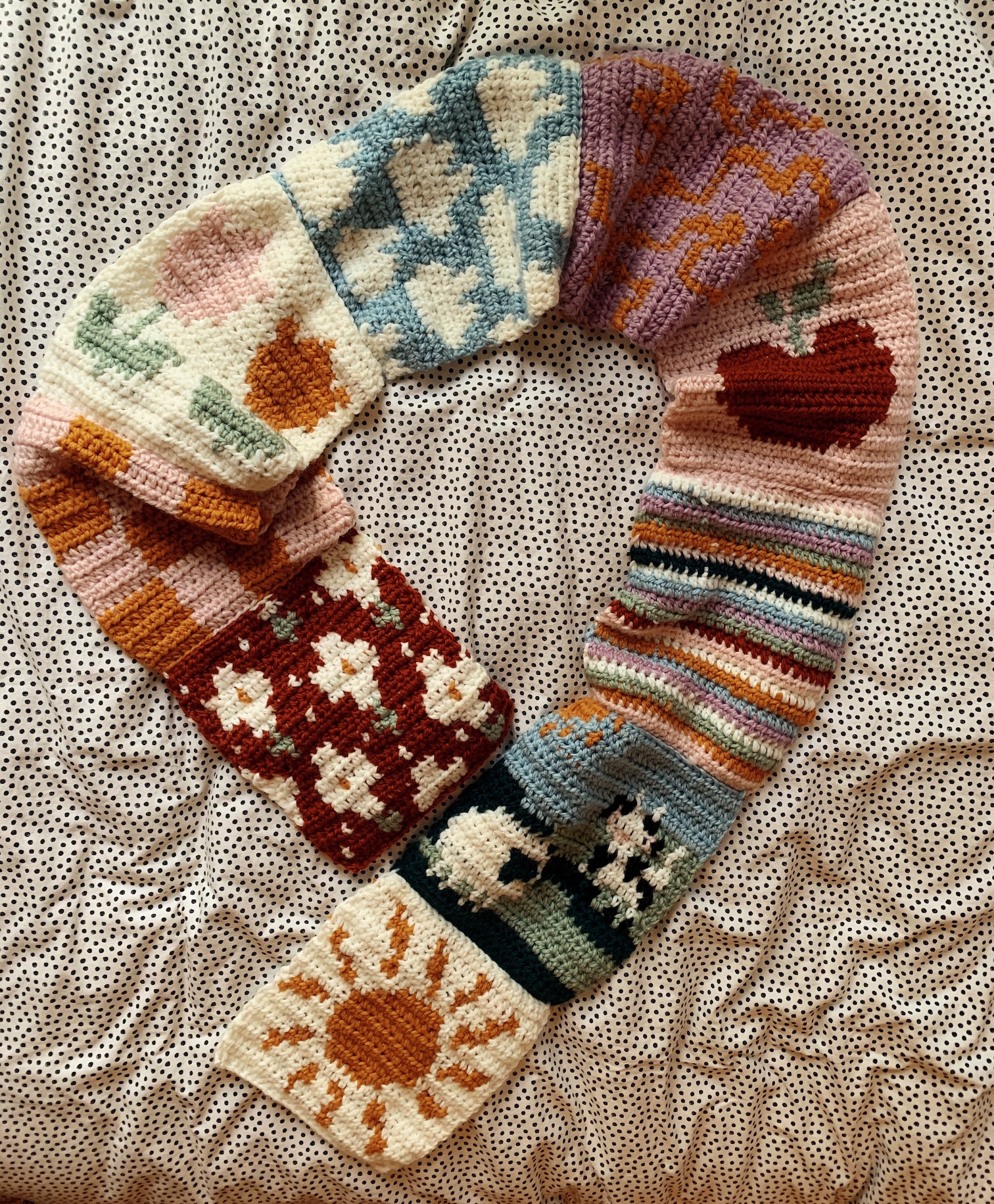 CROCHET PATTERN: Cottagecore Scarf Crochet Pattern 14 - Etsy