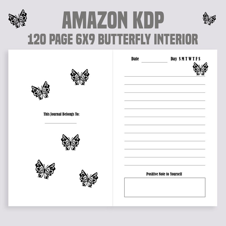 KDP Interior 6x9, Journal Template - Etsy